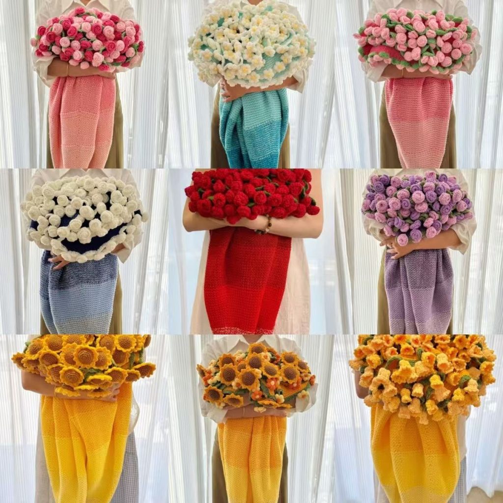 Handmade-Flower blanket - GraceJW